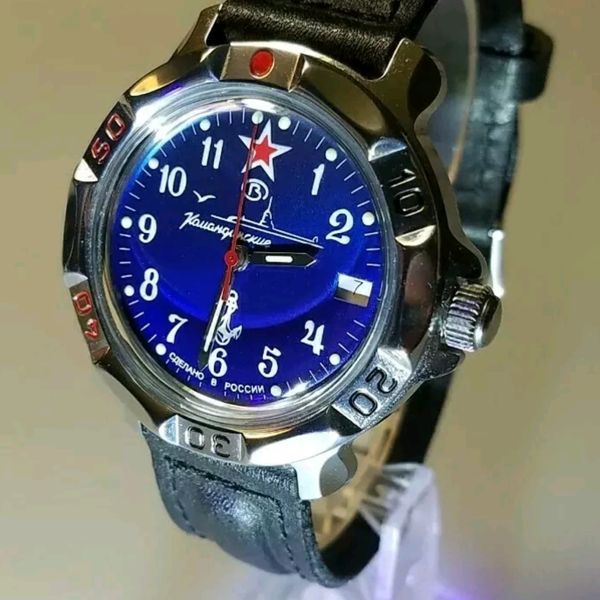 FS Brand new in box Vostok Komandirskie Blue Sub | WatchCharts Marketplace