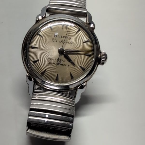 VTG BULOVA USA 23 JEWEL MEN'S WRISTWATCH SELF WINDER - RUNS MAY NEED ...