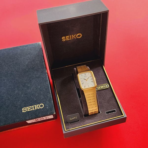 Seiko SX Tank White Roman Dial Watch Vintage Bracelet With Box 8Y21 ...