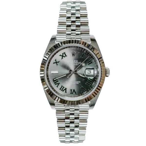 Rolex Datejust Model 126334 Wimbledon Slate Dial 41mm 18k White Gold ...