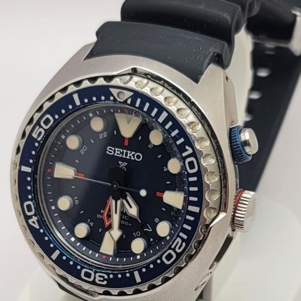 Seiko Kinetic Special Edition Air Diver's GMT Ref 5M85-0AB0 Men's Watch ...