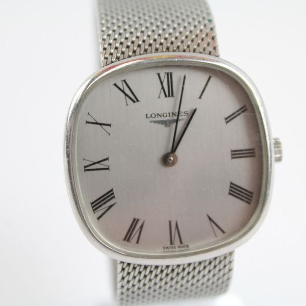 Mens Vintage Longines Ellipse Steel Watch Ref 847 4159 Hand Wind ...