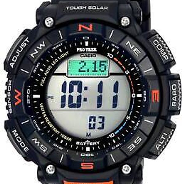 Casio Protrek Digital Solar Powered PRG-340-1 PRG340-1 100M Men's Watch ...
