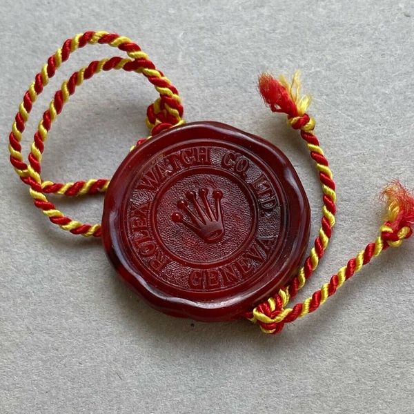 1950's Vintage Rolex Wax Chronometer Red Seal Hang Tag 6610 5508 6538 ...