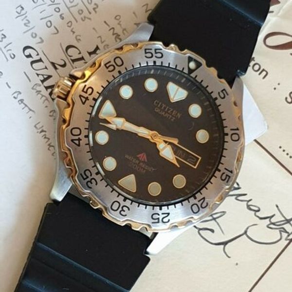 Rare from 1993 Citizen Promaster 5502-F50247 lefty Submariner - 200m ...