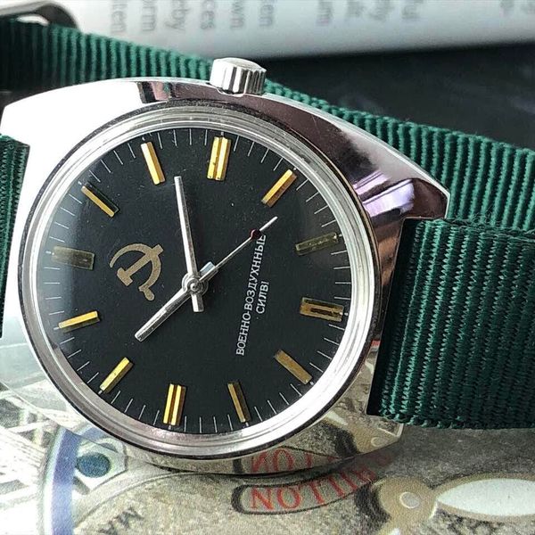90'S OLD STOCK VOSTOK BOCTOK CCCP USSR MILITARY MANUAL WIND MENS WATCH ...