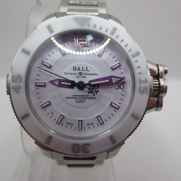 BALL CHRONOMETER ENGINEER HYDROCARBON CERAMIC DL2016B 200m/660ft ...
