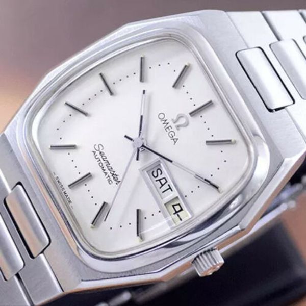 RARE VINTAGE OMEGA 1979 SEAMASTER AUTOMATIC SILVER DIAL DAY&DATE ...