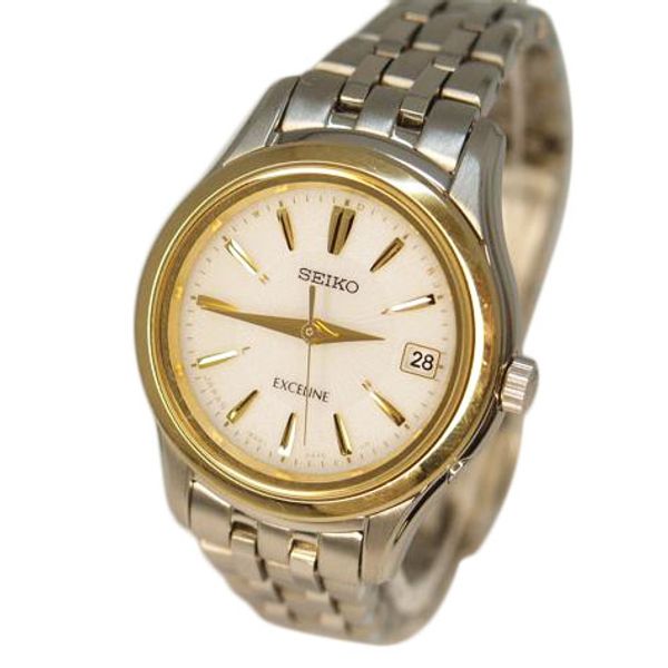 Limited time point 10 times SEIKO Seiko / EXCELINE Ladies / Radio solar ...