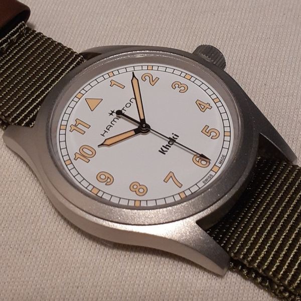 HAMILTON KHAKI FIELD QUARTZ 38 MM H69401910 WHITE DIAL, SWISS MADE, NEW ...