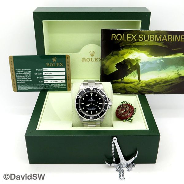 FS: Rolex 14060M SUBMARINER NO DATE-COSC DIAL-STAINLESS STEEL-M SERIAL ...