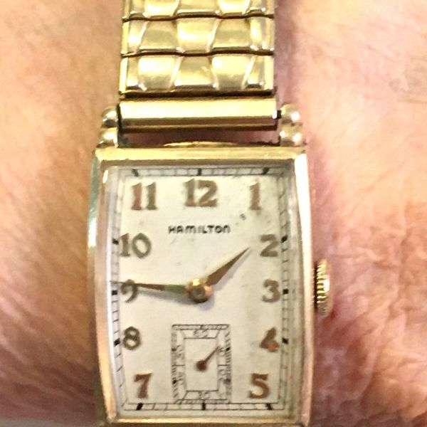 Vintage 1940's Hamilton Tank Watch 10k Gold Filled 17j cal 980 New ...
