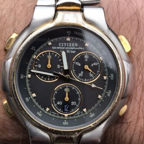 Vintage Citizen Quartz Chronograph Japan 3560-351576 Mens Watch ...