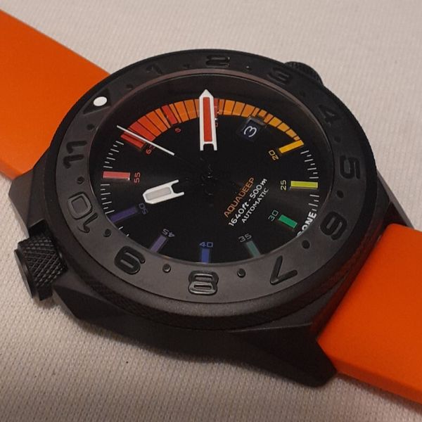 UNDONE AQUADEEP x JACK HYPOXIA TITANIUM AUTOMATIC 500M DIVER, GMT BEZEL ...