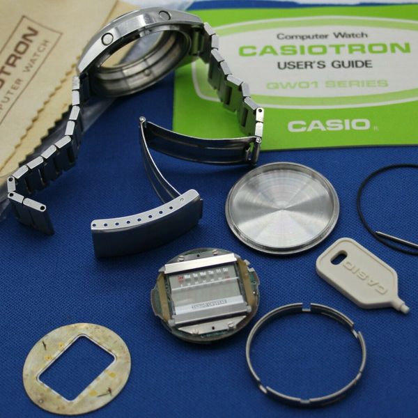 Casio CASIOTRON QW-01 01-501 lcd digital vintage watch 1ST rare old ...