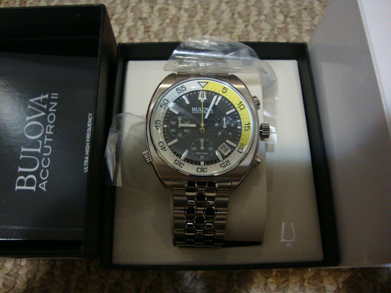 Bulova Accurton II Snorkel Dive UHF 96B237 Chronograph Watch Ship to US ...