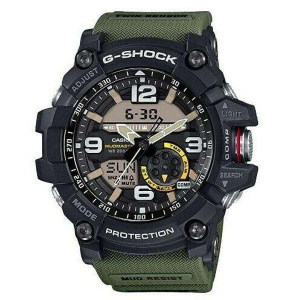 Casio G-Shock GG1000-1A3 56.2mm Analog-Digital Mud Master Army Watch ...