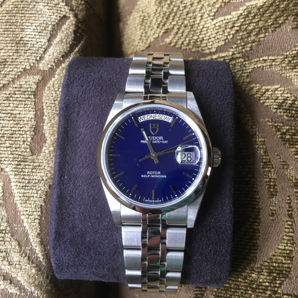 Tudor Prince Day Date Blue Dial - 76200 Full Kit - BNIB + AD Warranty ...
