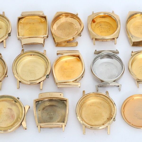 10k Gold Filled 146.8g Fancy Rare Vintage Hamilton Wristwatch Completed ...