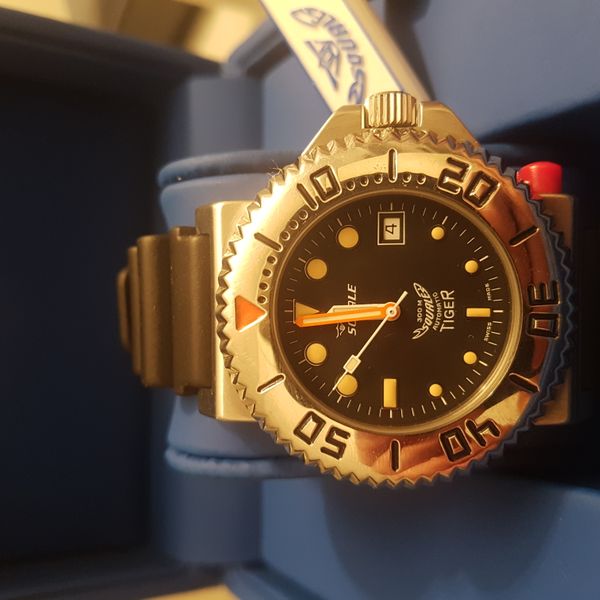 FS : VINTAGE SQUALE TIGER DIVER WATCH IN GREAT CONDITION! FULL SET ...