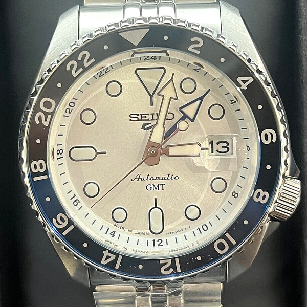 Seiko 5 Sports SKX Sports GMT White Dial Stainless Steel Watch SSK033 ...