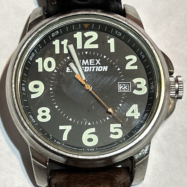 Timex Expedition Menâ s Watch Leather Wrist Band Plus Casio Watch ...