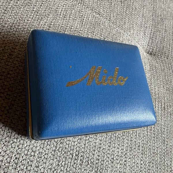 Vintage Mido Watch Box Watch Case Watch Box Ocean Star ACUADURA 1960s ...