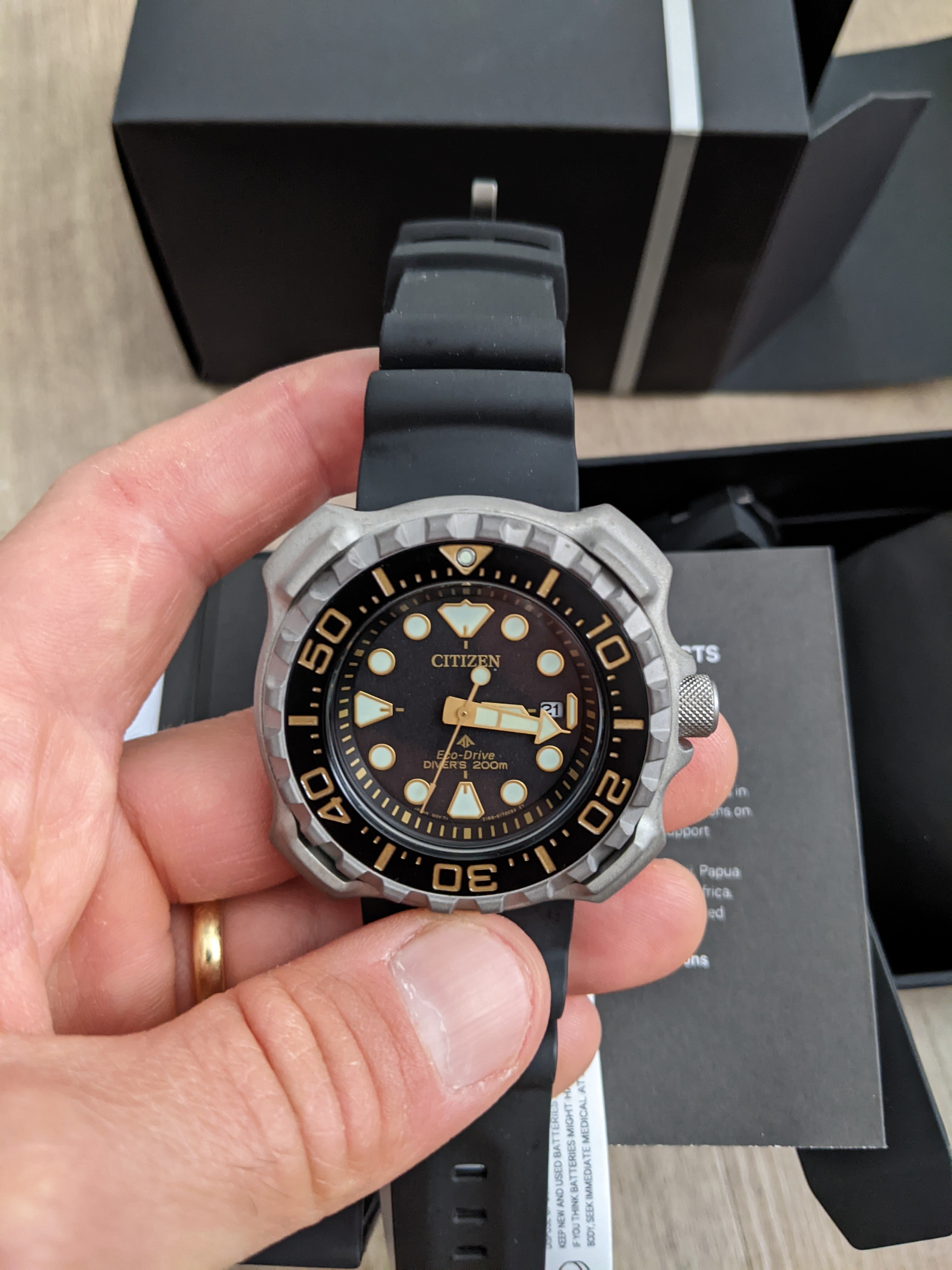 [$250 USD] Citizen BN0220-16E square titanium diver | WatchCharts