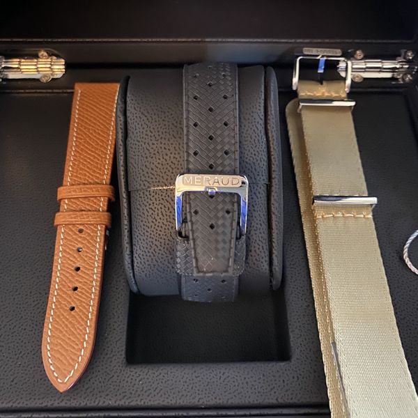 Meraud Bonaire Diver - 39mm, No Date (Onyx Black, 3 Straps, Full B&P ...