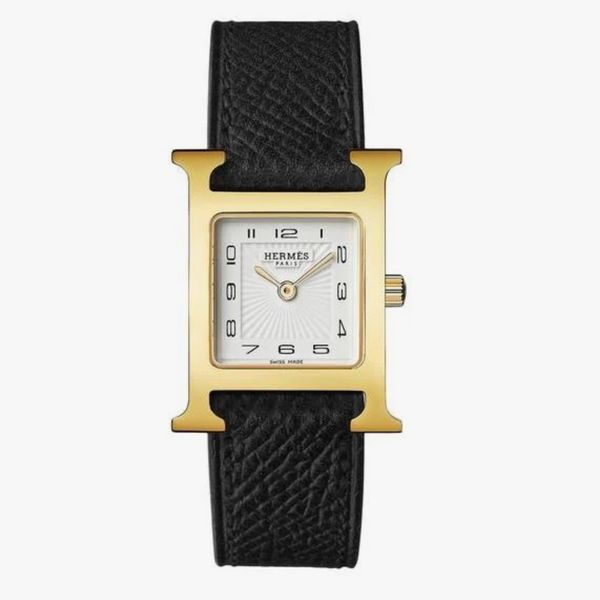 NEW HERMÃ S Black GHW Heure H watch, SMALL model, 25 mm w/ Receipt MSRP ...