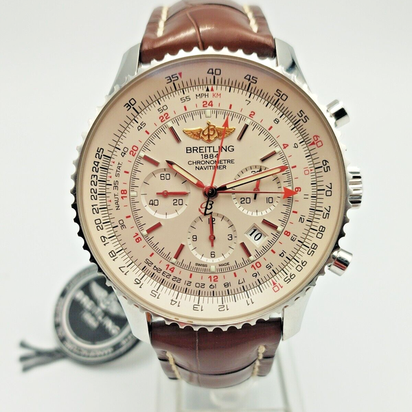 Breitling B04 AB0441 Navitimer Chronograph GMT 48 Automatic Men's Watch Working | WatchCharts ...