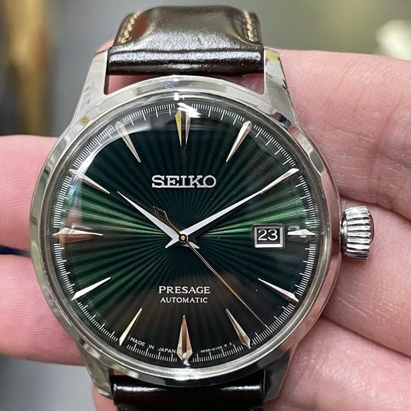 Seiko Presage SRPD37J1 40.5mm Automatic Green Dial Watch | WatchCharts ...