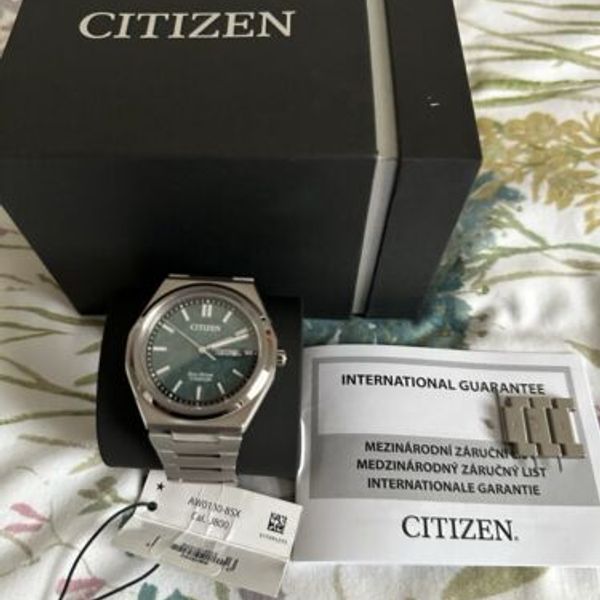 Citizen Eco Drive AW0130-85XE Super Titanium Green Brand New ...