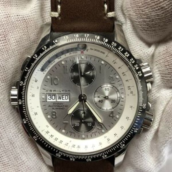 Hamilton Khaki X-Wind H776260 Chronograph Automatic Day Date Watch ...