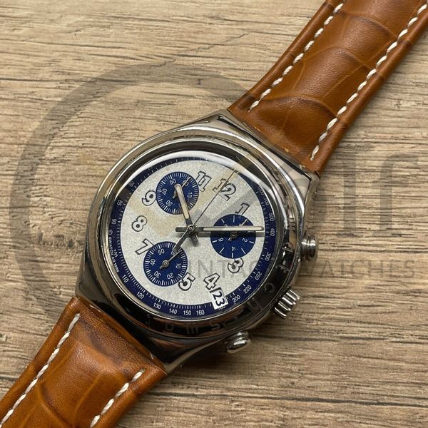 Swatch Irony Chrono Swatch YCS403â Secret Agent Silver'â - AG 1996 ...