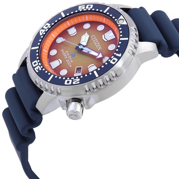 Citizen Promaster Dive Eco-Drive Orange Dial Men's Watch BN0169-03X ...