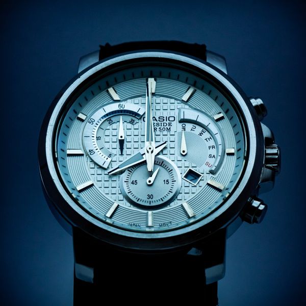 44mm CASIO Beside BEM-506 4358 Chronograph Watch | New Battery | Mint ...