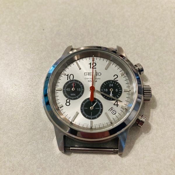 Seiko 6T63-00A0 Mecha Quartz Chronograph Watch with Panda Dial on Nato ...