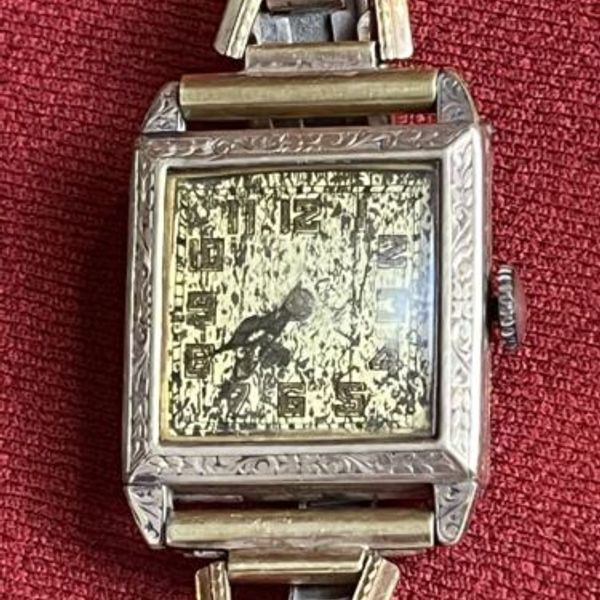 Antique 14k Gold Filled Blancpain Menâ s Wristwatch Tri Fold Watch Art ...