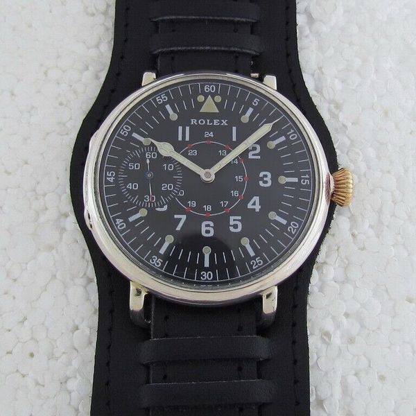 Rolex Laco Aviator Luftwaffe Pilot WWII Vintage 1939-1945 Swiss Silver ...