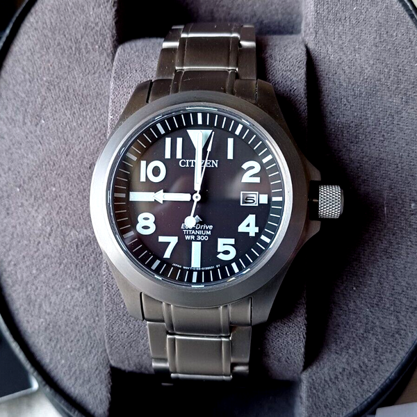 Citizen Promaster Eco-Drive Titanium Men's Black Watch - BN0118-55E New ...