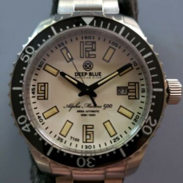 Deep Blue Alpha Marine 500 Men's Automatic Dive Watch | WatchCharts