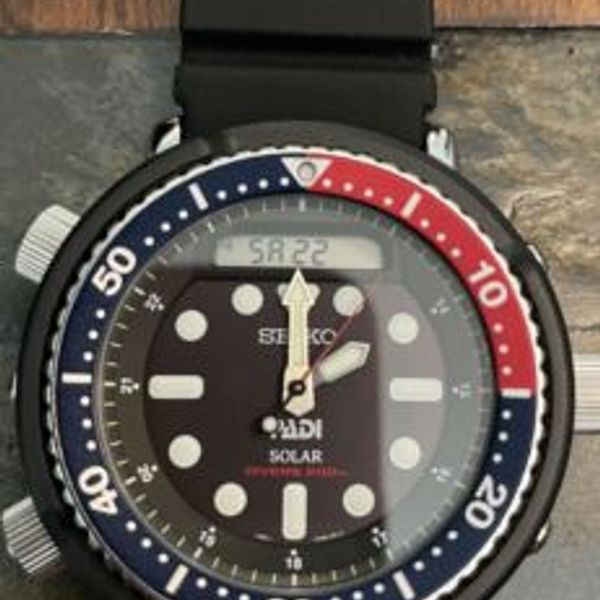 Seiko SNJ027 “Arnie” Padi Solar Watch | WatchCharts Marketplace