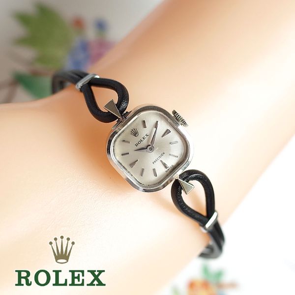 Rolex 9803 Antique 1959 Precision Ladies Mini k18WG 750 Manual winding ...