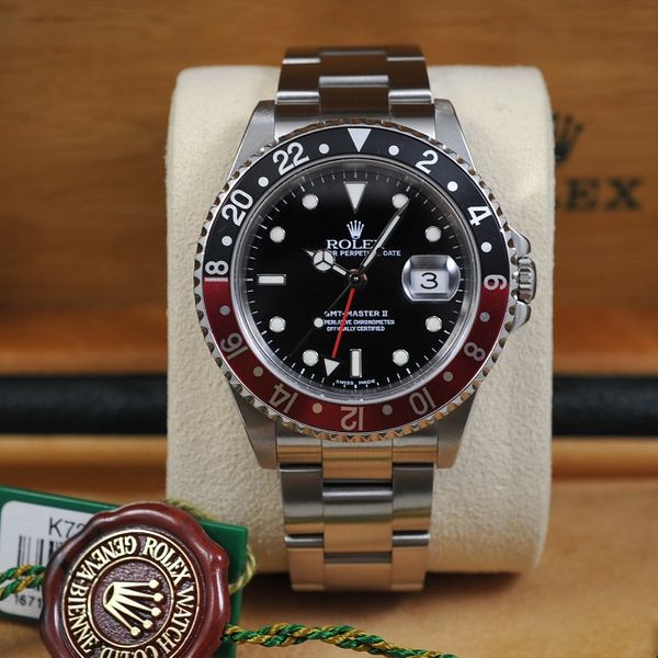 FS: Rolex GMT Master II 16710 (aka Coke) - Box Papers Tags ...