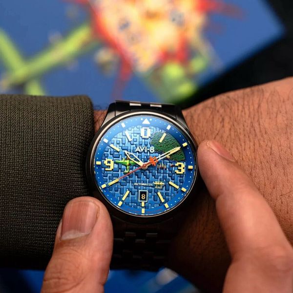 AVI-8 flyboy watch Capcom 1942 AutoPixel Limited Edition (Gun Metal Ace ...