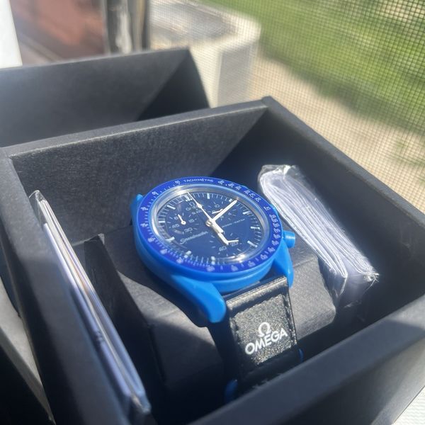 Swatch Mission To Neptune - Bioceramic Speedmaster Moonswatch ...