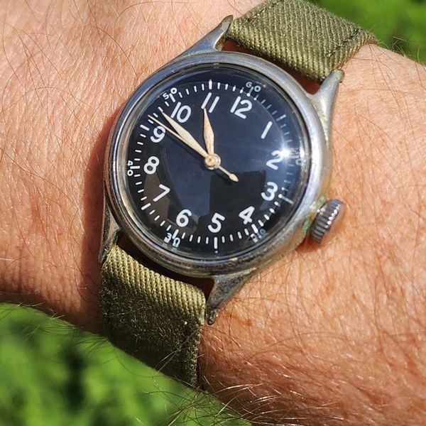 Historic Vintage 1940's WW2 Bulova 10AK A-11 Military Hacking Pilots ...