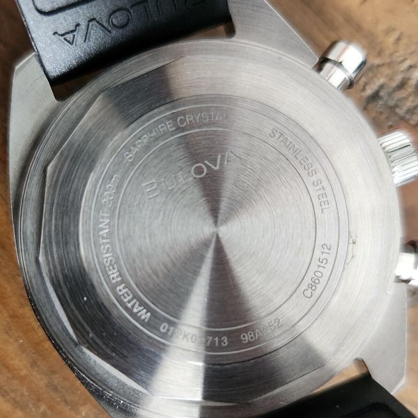 BULOVA Chronograph A Surfboard Black 98A252 | WatchCharts Marketplace
