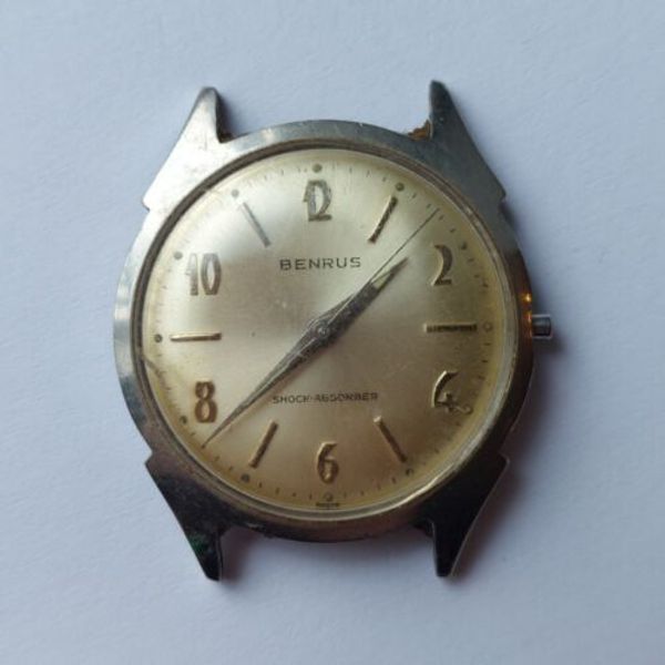 Vintage Benrus Shock Absorber Series 3051 Mens Wrist Watch AS IS/PARTS ...